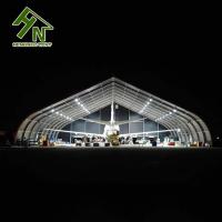 China 11.3m High Huge 40x50m Curved Event Tent Aircraft Helicopter Shelter for sale