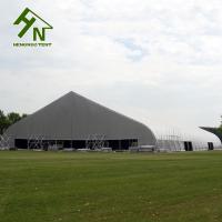 China Ridge Height 11.3m Peach Shape Curved Event Tent PVC Lacquered for sale