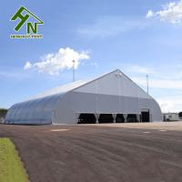 China Ridge Height 11.3m Peach Shape Curved Event Tent PVC Lacquered for sale