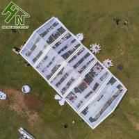 China Watertight Outdoor PVC Side Wall Clear Wedding Marquee Tent Hall Aluminum Profile 200 People Capacity for sale