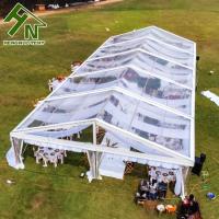 China Watertight Outdoor PVC Side Wall Clear Wedding Marquee Tent Hall Aluminum Profile 200 People Capacity for sale
