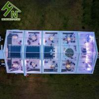 China Transparent Roof Wedding Marquee Tent 10x25m 150 Seaters Capacity for sale