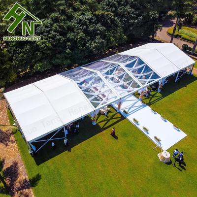 China 30x50 6061 Aluminum Frame Tent Windproof 300 People Clear Canopy Marquee for sale