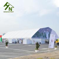 China PVC Coated Polyester Clear Plastic Tent Outdoor Arcum Roof 500 People Capacity for sale