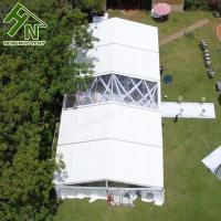 China Aluminium PVC Church White Marquee Tent With Romatic Curtain For Gala for sale