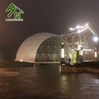 China 7m Waterproof Large Geodesic Big Dome Tent Big Sunlight Clear Windows Included for sale