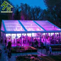 China 200 1000 People Outdoor Glass Marquee Tent Hall With Clear Door CE Certificate for sale