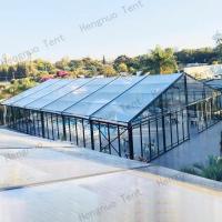 China 200 1000 People Outdoor Glass Marquee Tent Hall With Clear Door CE Certificate for sale