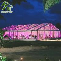 China Aluminium Structure 300 People Glass Marquee Tent Anti Rust Surface for sale