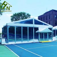 China Aluminum Profile Exhibition Glass Marquee Tent Strong Work Construction for sale