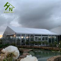 China Australia 10x15m 100-150 Person Glass Marquee Tent Side Walls Included for sale