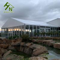 China Australia 10x15m 100-150 Person Glass Marquee Tent Side Walls Included for sale