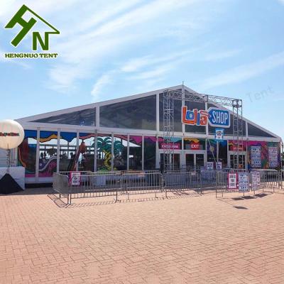 China Reinforce Aluminum Profile Clear Outdoor Marquee Tent Glass Wall 1500 People Shelter for sale