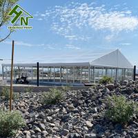 China Luxury Style Outdoor 30x50 Frame Tent PVC Wall With Lining Decoration for sale