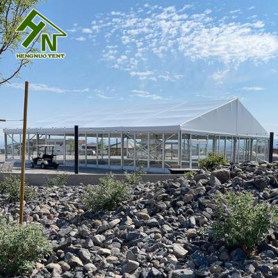 China Luxury Style Outdoor 30x50 Frame Tent PVC Wall With Lining Decoration for sale