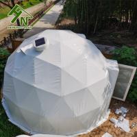 China Strong Hot Dipped Galvanized Steel Frame White Glamping Dome Tent for sale