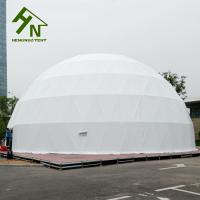 China White Geodesic Luxury Dome Tent Diameter 20m For Big Projection Events for sale
