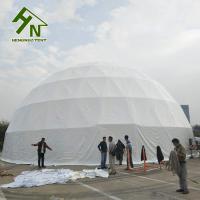 China White Geodesic Luxury Dome Tent Diameter 20m For Big Projection Events for sale