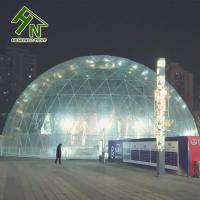 China Transparent Big Dome Tent Outdoor Diameter 30m Galvanised Steel Frame for sale