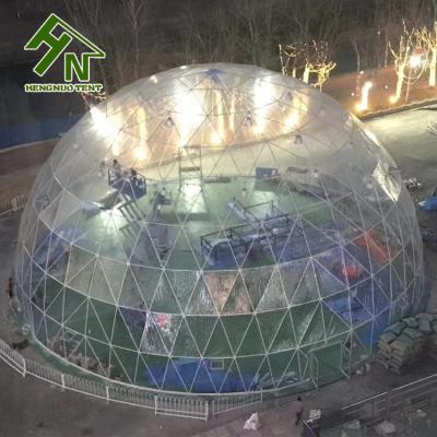 China Transparent Big Dome Tent Outdoor Diameter 30m Galvanised Steel Frame for sale