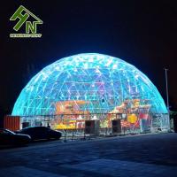 China Transparent Big Dome Tent Outdoor Diameter 30m Galvanised Steel Frame for sale