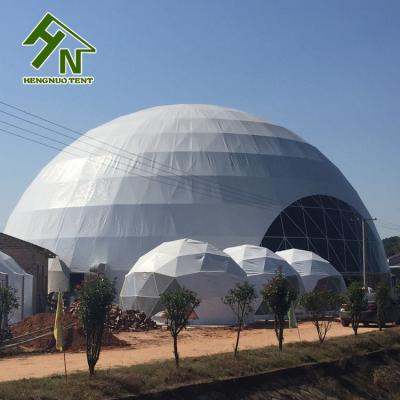 China Diameter 35m Plastic Big Igloo Dome Tent 800-1000 Person Restaurant for sale