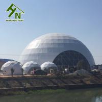 China Diameter 35m Plastic Big Igloo Dome Tent 800-1000 Person Restaurant for sale