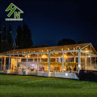 China 112x203x4 Frame Clear Wedding Marquee 10x20 Canopy Tent Polyvinyl Chloride for sale