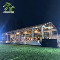 China 112x203x4 Frame Clear Wedding Marquee 10x20 Canopy Tent Polyvinyl Chloride for sale