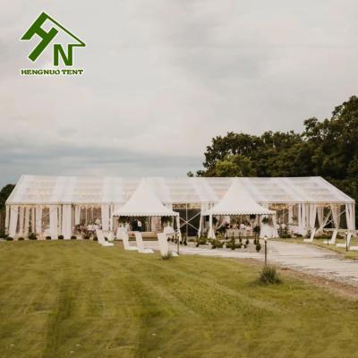 China 20x35m Outdoor Clear Roof Wedding Marquee Tent Croatia Style For 500 Seaters for sale