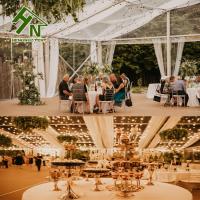 China Outdoor 10x12 Wall Tent Luxury Clear Wedding Marquee Customized Size 100 People Capacity for sale