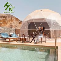 China Luxury Outdoor Glamping Event Igloo Geodesic Dome Tent For Camping for sale