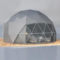 China Steel Pipes Spherical Geodesic Dome Tent House Rainproof PVC Fabric for sale