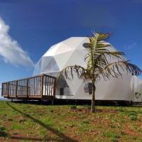 China Steel Pipes Spherical Geodesic Dome Tent House Rainproof PVC Fabric for sale