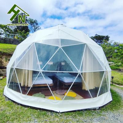 China Custom Print 2 Person Outdoor Arabic Camping Geodesic Dome Tent For Sale for sale