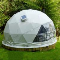 China 10m diameter Luxury Rainproof PVC Canvas Camping Tent Geodesic Dome House for sale