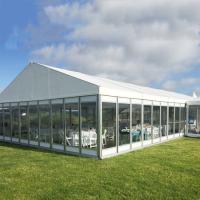 China House Shape Glass Marquee Tent  Aluminium 6061 T6 For 100 - 200 People Tent for sale