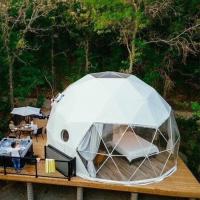China Garden House Outdoor Igloo Glamping Resort Geodesic Dome Tent For Sale for sale