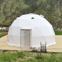 China 6m Geodesic Pop Up Dome Tent 2 To 6 People Capacity Glass Window for sale