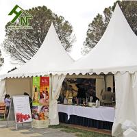 China Reinforced Structure White Pagoda Tent 5x5m Promotional Canopy Stand for sale