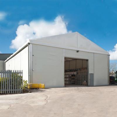 China 25x50m White Durable Outdoor Warehouse Tents Logistics Conservatory for sale