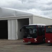 China 25x50m White Durable Outdoor Warehouse Tents Logistics Conservatory for sale