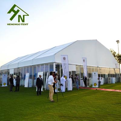 China Aluminum Frame Shade Canopy Polygonal Tent 500 People Glass Walls for sale