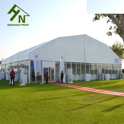 China Aluminum Structure 30x50 Canopy Tent Glass Wall 2000 People Polygon Roof for sale