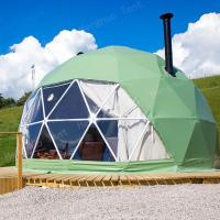 China Galvanized Steel Geodesic Dome Tent Hotel Camping Waterproof House for sale