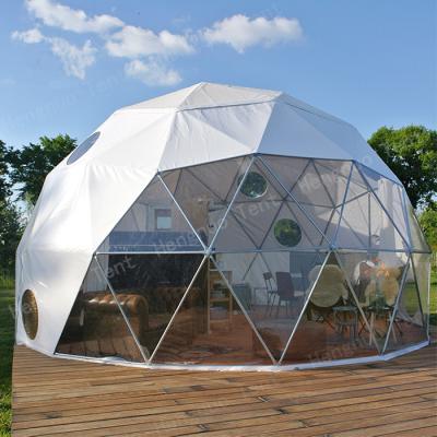 China 6m Outdoor Bubble Tent Glamping Prefabricated Geodesic Dome House for sale