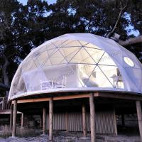 China 6m Outdoor Bubble Tent Glamping Prefabricated Geodesic Dome House for sale