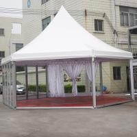 China Arab Hexagon Marquee Tent Glass Wall Party Wind Resisant Structure for sale