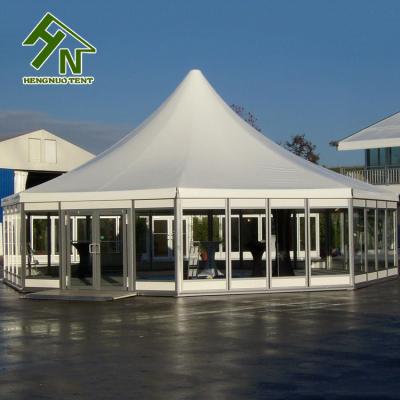 China Diameter 10m Outdoor Waterproof Shelter Tent Exhibit Events Glass Walls Included for sale