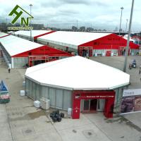 China Trade Show Conference Events Decagonal Tent Marquee Multi Side Glass Walls for sale